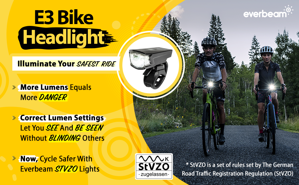 Everbeam E3 Bike Head Light