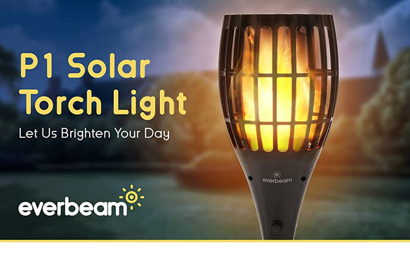 Solar Torch Light With Flickering Flame | Solar Flame Lights - Everbeam
